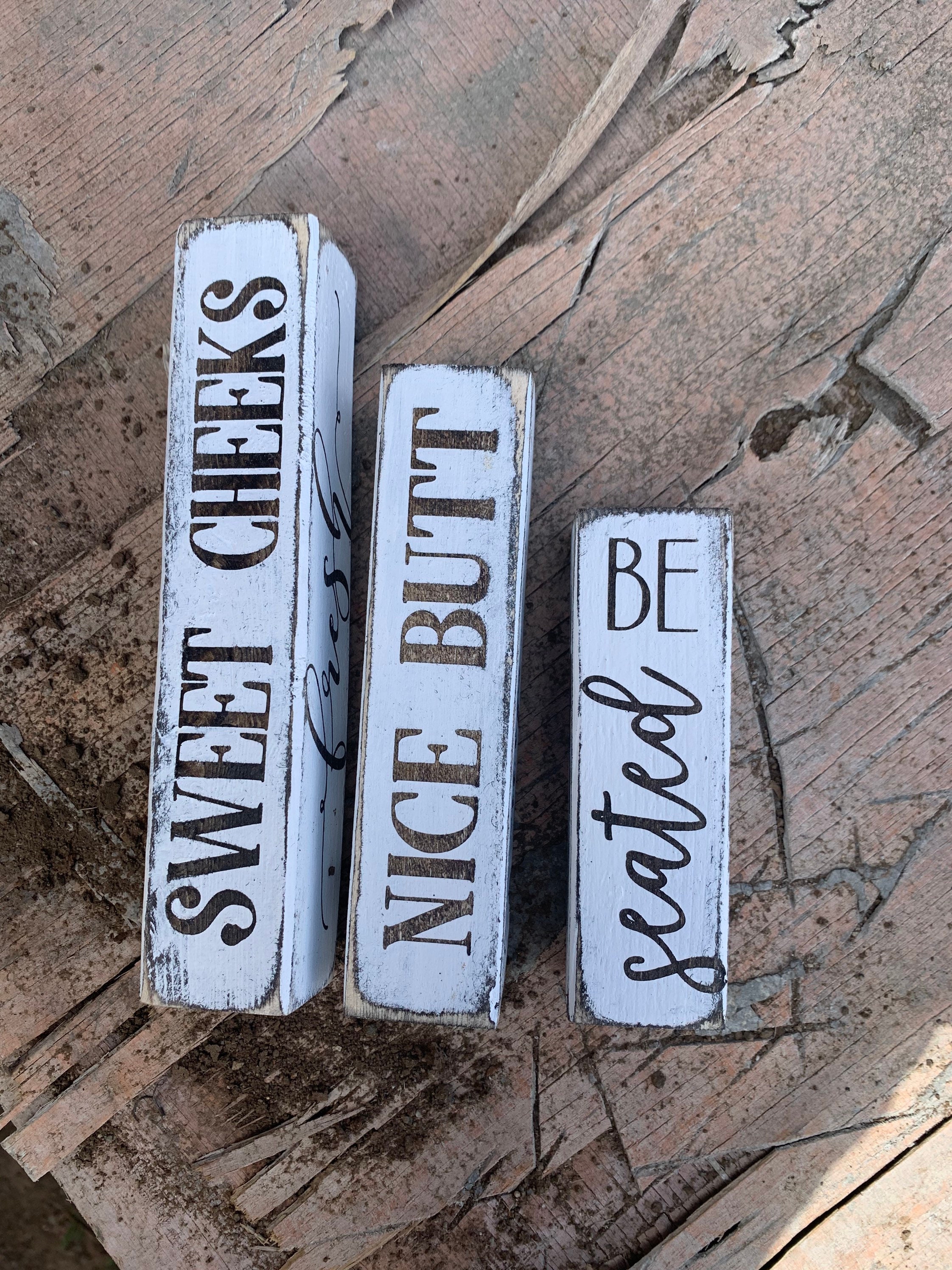 Bathroom Blocks Bathroom Decor Restroom Decor Restroom - Etsy