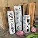 Teacher Blocks Teacher Gift Teacher Appreciation Wood - Etsy
