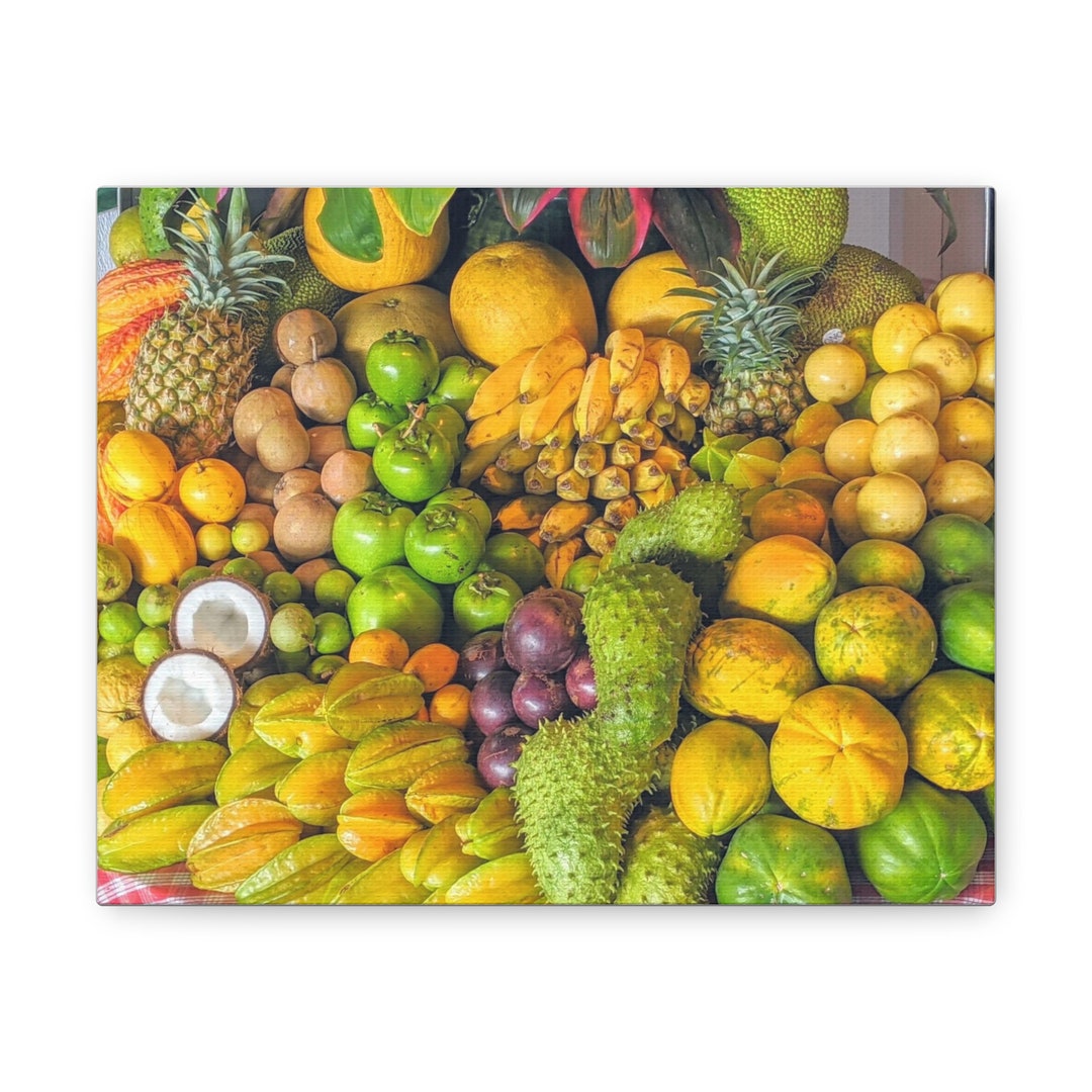 Exotic Tropical Fruit Canvas Gallery Wrap Ono Organic Farms Maui - Etsy