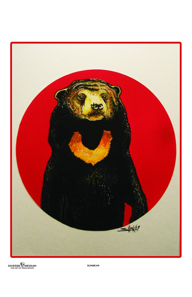 Sun Bear Art Print - Etsy