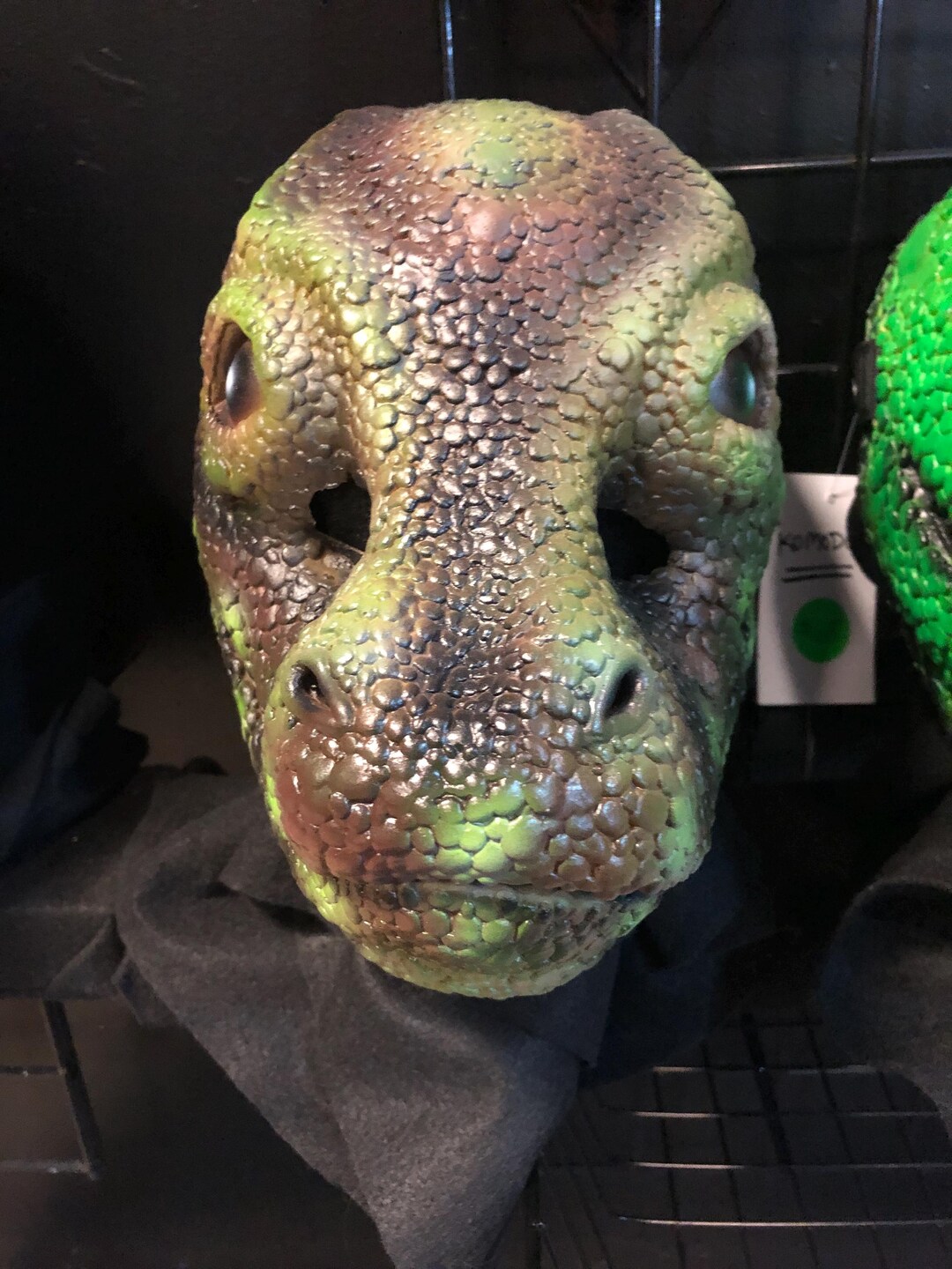 Komodo Mask - Brown / Green Variant - Etsy