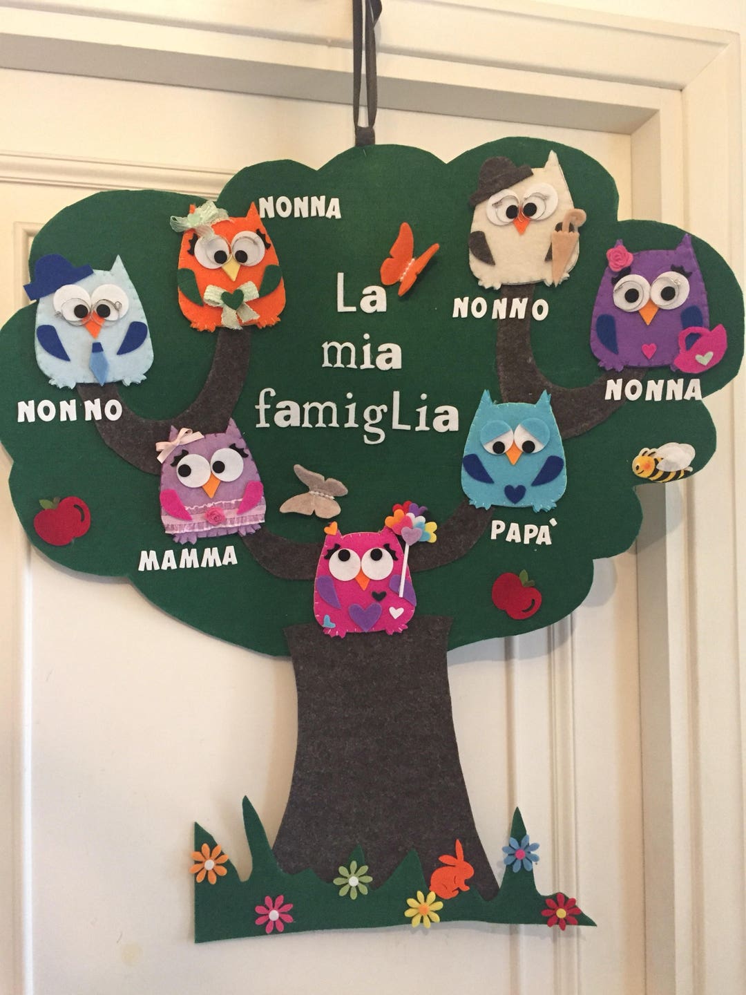 Felt Family Tree. Mom Dad Grandparents and Baby. - Etsy