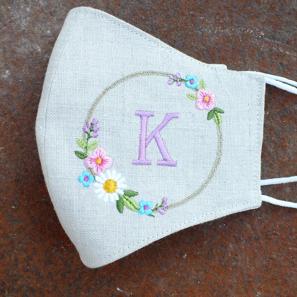 Embroidered Mask - Etsy