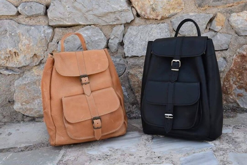 Greek Leather Backpack Handmade Bag Unisex Bag Women | Etsy