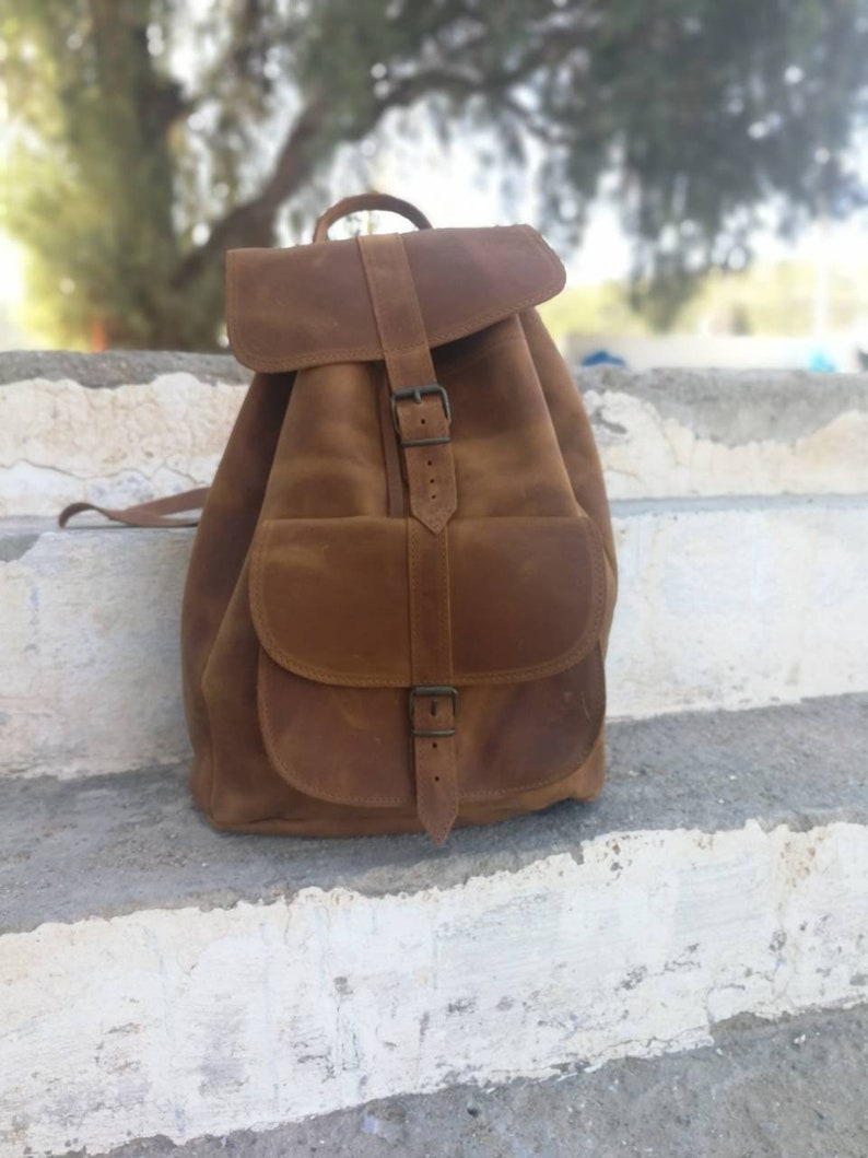 Greek Leather Backpack Handmade Bag Unisex Bag Women | Etsy