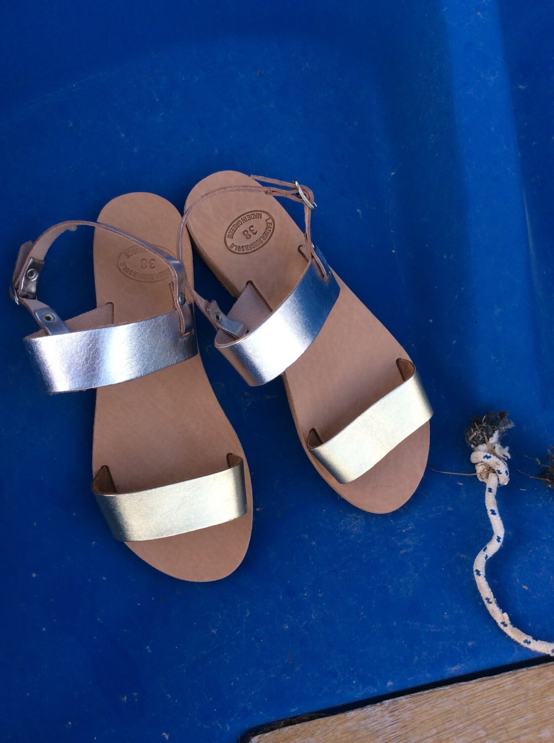 Women Greek sandals Gladiator sandals in silver and gold. | Etsy