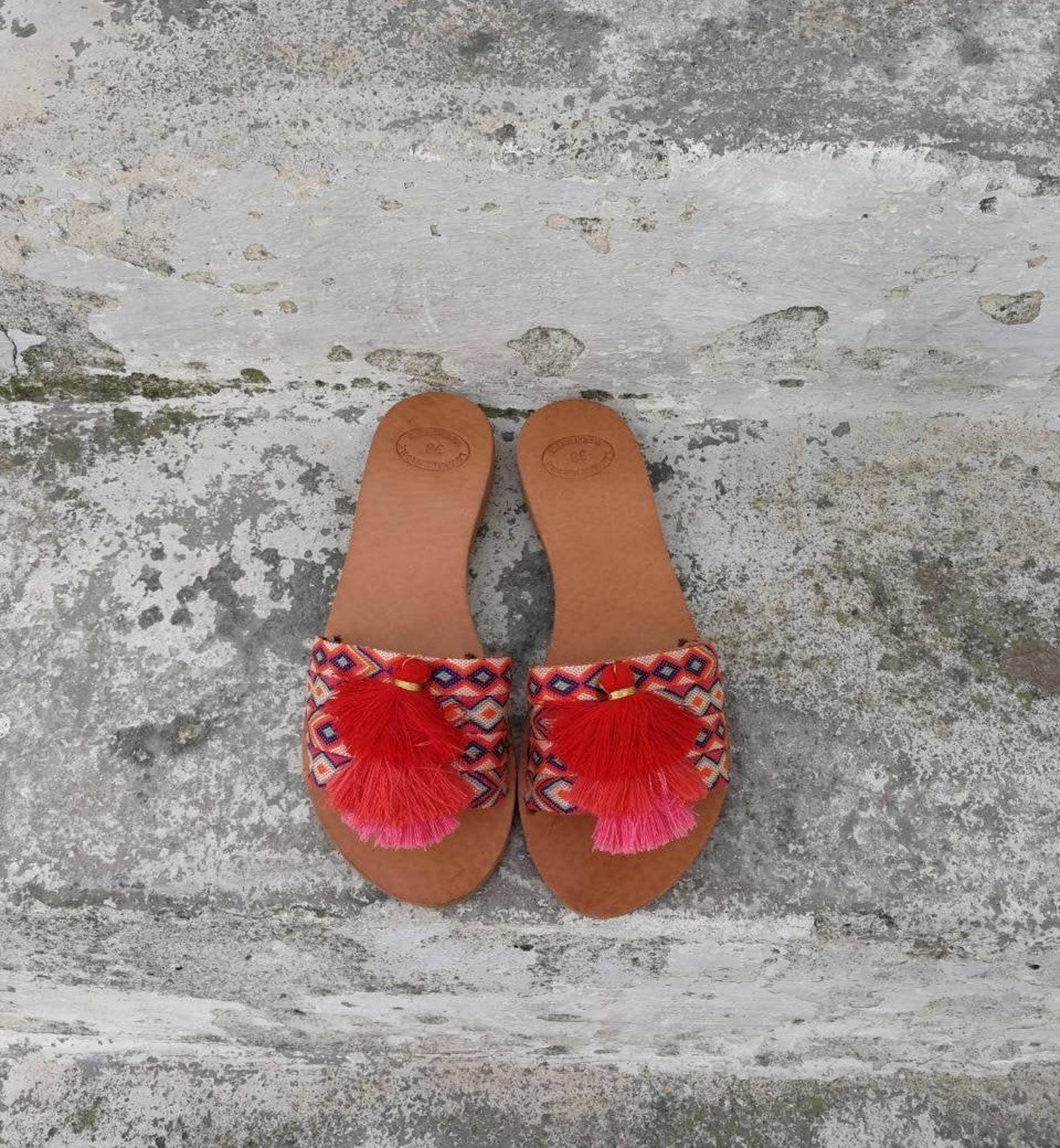 Handmade Greek Sandals, Leather Shoes, Boho Sandals, Summer Flats ...