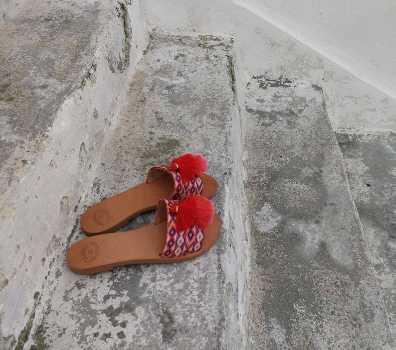 Handmade Greek sandals leather shoes boho sandals summer | Etsy