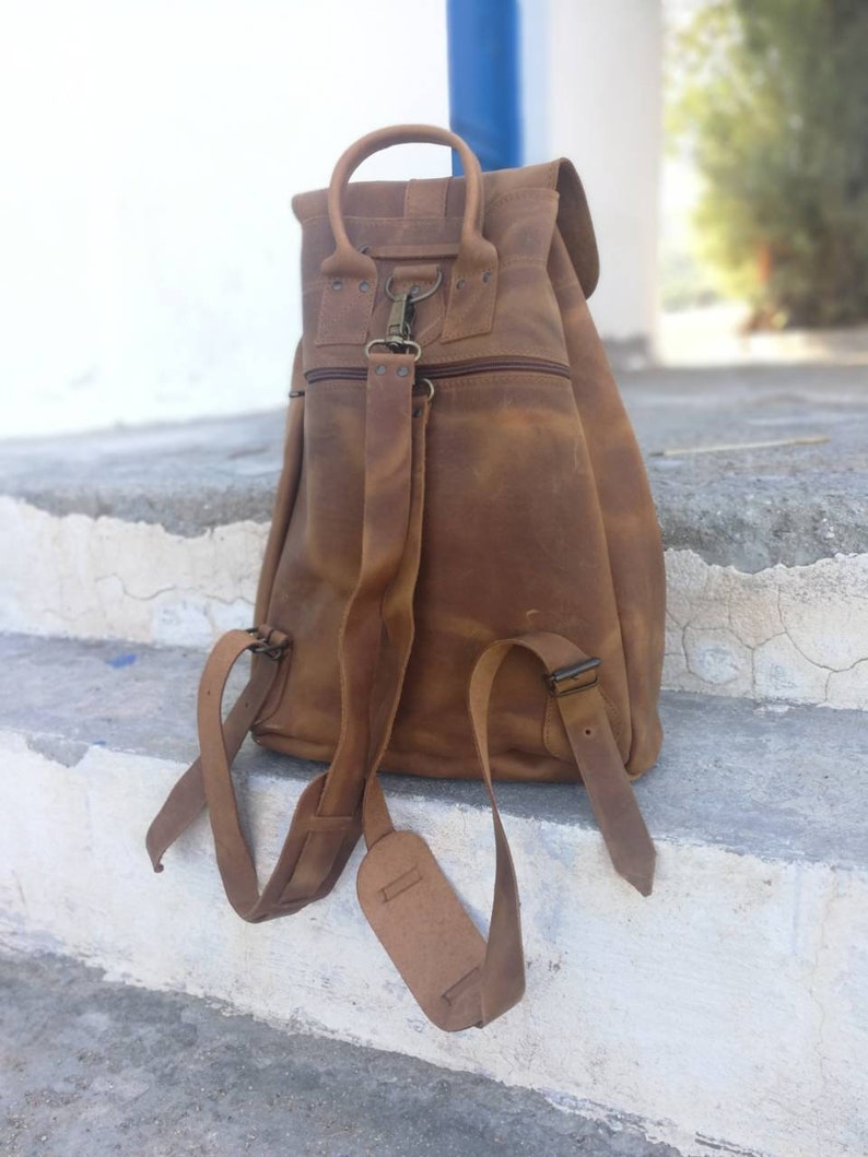 Greek Leather Backpack Handmade Bag Unisex Bag Women | Etsy