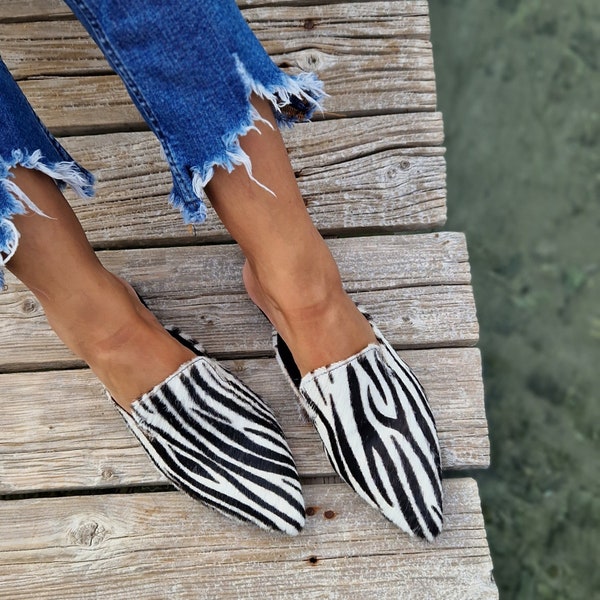 Zebra Print Shoes Etsy