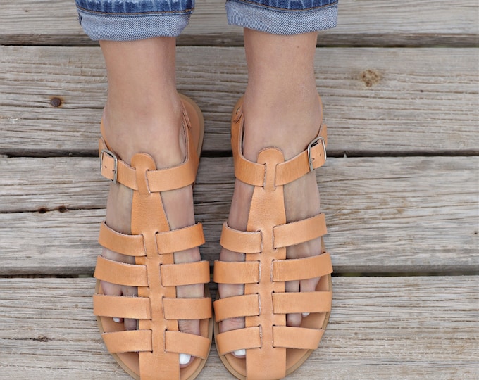 Jolies sandales en cuir - Etsy France