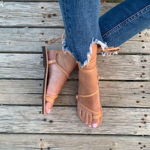 Wrap Around Lace up Sandals, Greek Leather Sandals, Ankle Wrap Straps ...
