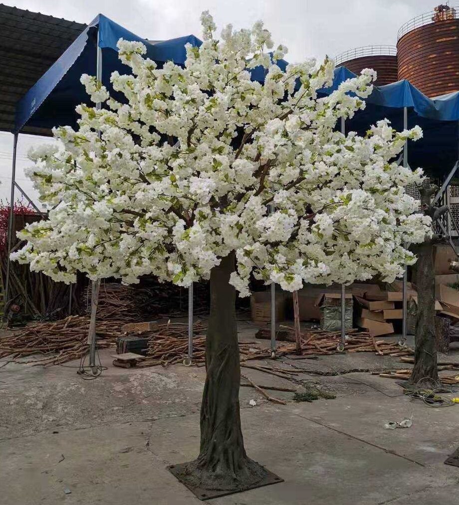 Grand 4m Height by 3m Canopy Width Mystical Artificial Japanese Cherry ...
