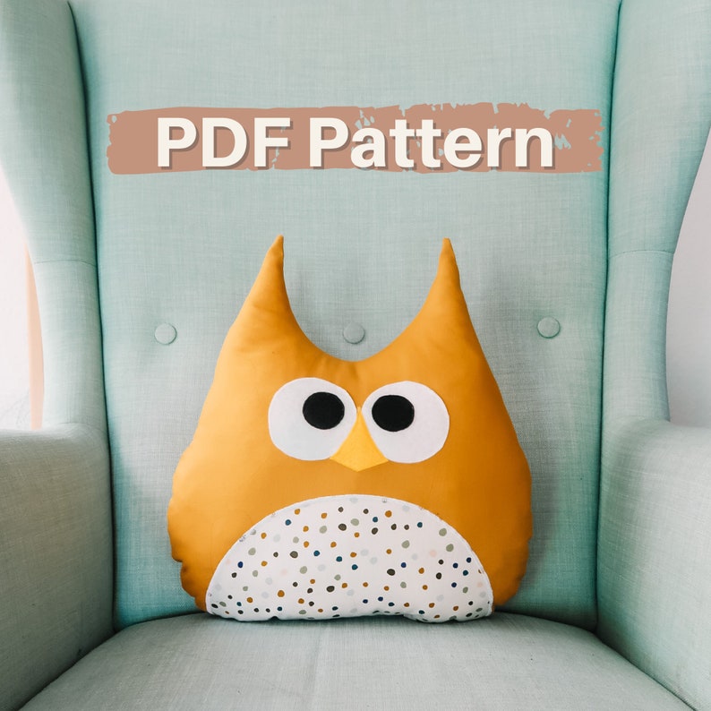 OWL Pillow PDF Pattern - Etsy