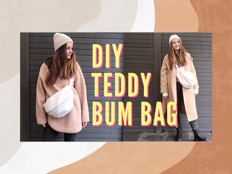 Teddy Fleece Bum Bag Sewing Pattern by Owlipop + Video Instructions on ...