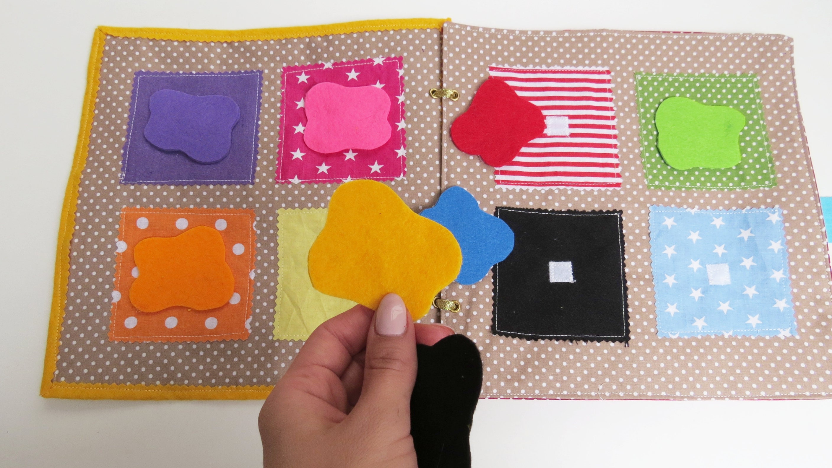 Personalized Quiet Book PDF Tutorial | 4 Quiet Book Pages + Cover ...