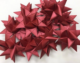 13 Red & White German Paper Stars Froebel Stars Moravian Stars Star ...