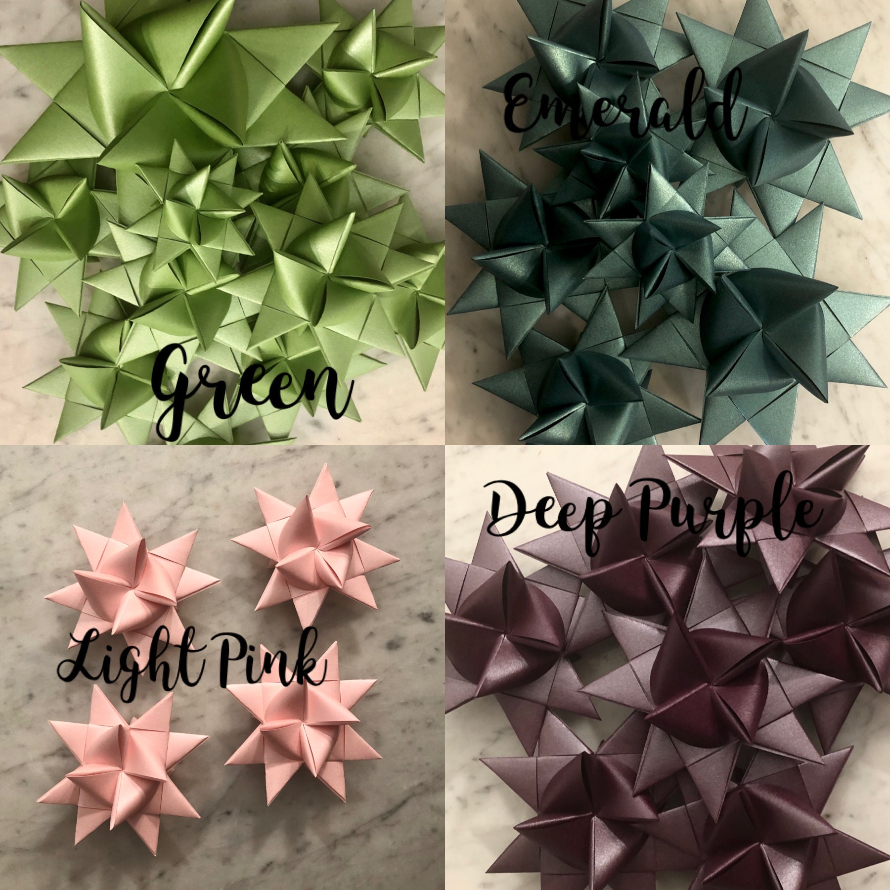 13 1 Free Small Choose Color Shimmer German Paper Stars Froebel Stars ...