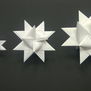 13 Red & White German Paper Stars Froebel Stars Moravian Stars Star ...
