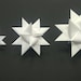 13 Red & White German Paper Stars Froebel Stars Moravian Stars Star ...