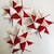 13 Red & White German Paper Stars Froebel Stars Moravian Stars Star ...