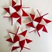 13 Red & White German Paper Stars Froebel Stars Moravian Stars | Etsy