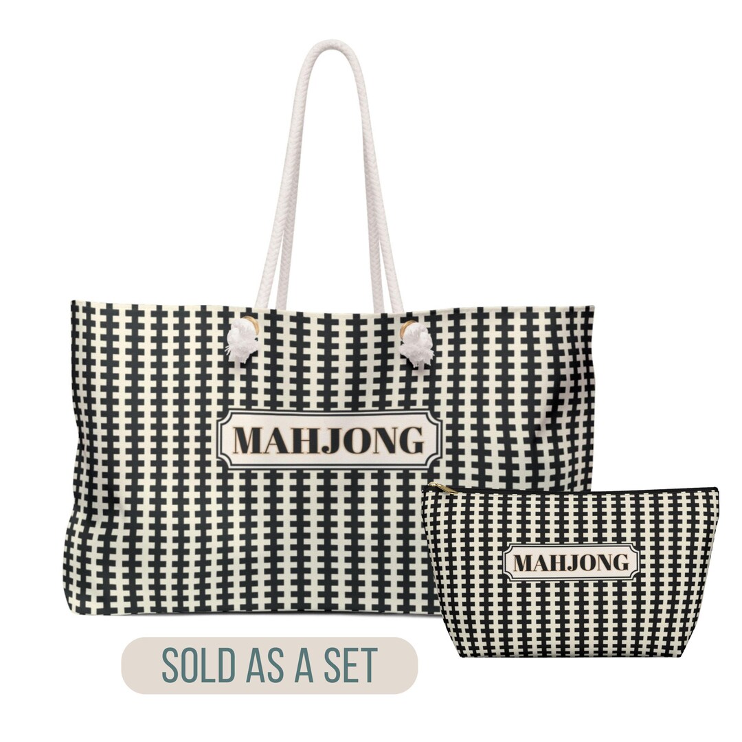 Mahjong Bags Set Mahjong Tote Bag and Mahjong Tiles Bag or Mahjong ...