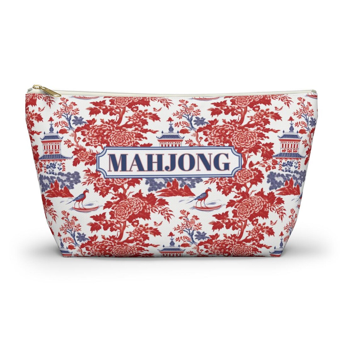 Mahjong Bag Mahjong Gifts Tiles Bag Mahjong Cards Bag Wildflower ...