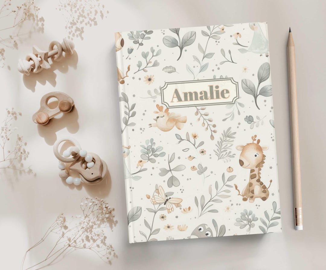 Baby Milestone Book Newborn Milestone Custom Baby Book Keepsake Newborn ...