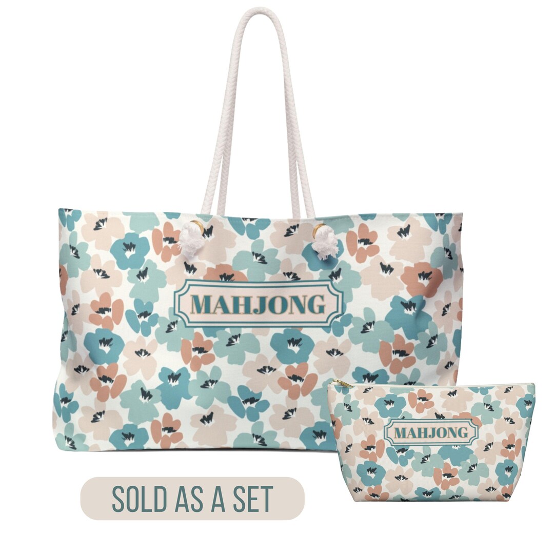 Mahjong Bag Set Mahjong Tote Bag and Mahjong Tiles Bag or Mahjong Cards ...