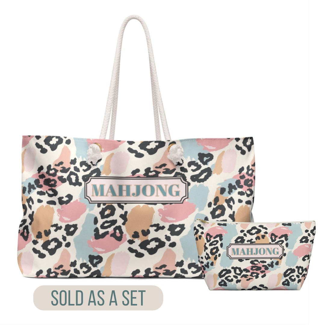 Mahjong Bag Set Mahjong Tote Bag and Mahjong Tiles Bag or Mahjong Cards ...