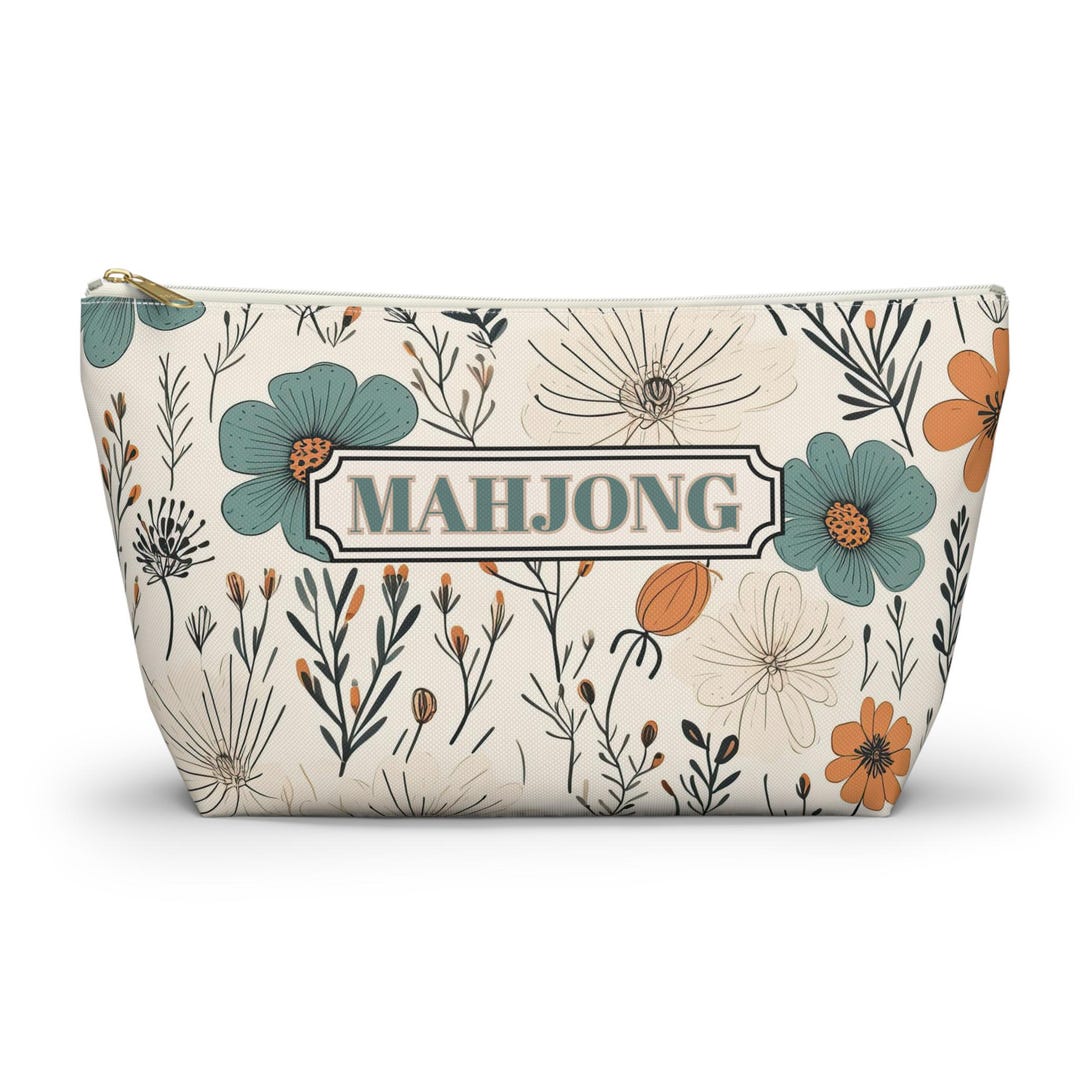 Mahjong Bag Mahjong Gifts Tiles Bag Mahjong Cards Bag Wildflower ...