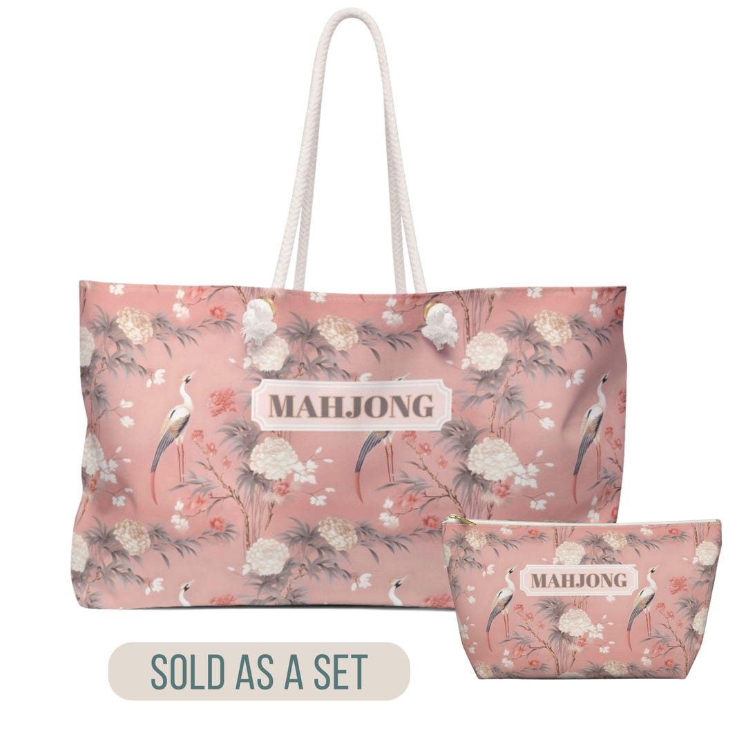 Mahjong Bag Set Mahjong Tote Bag and Mahjong Tiles Bag or Mahjong Cards ...
