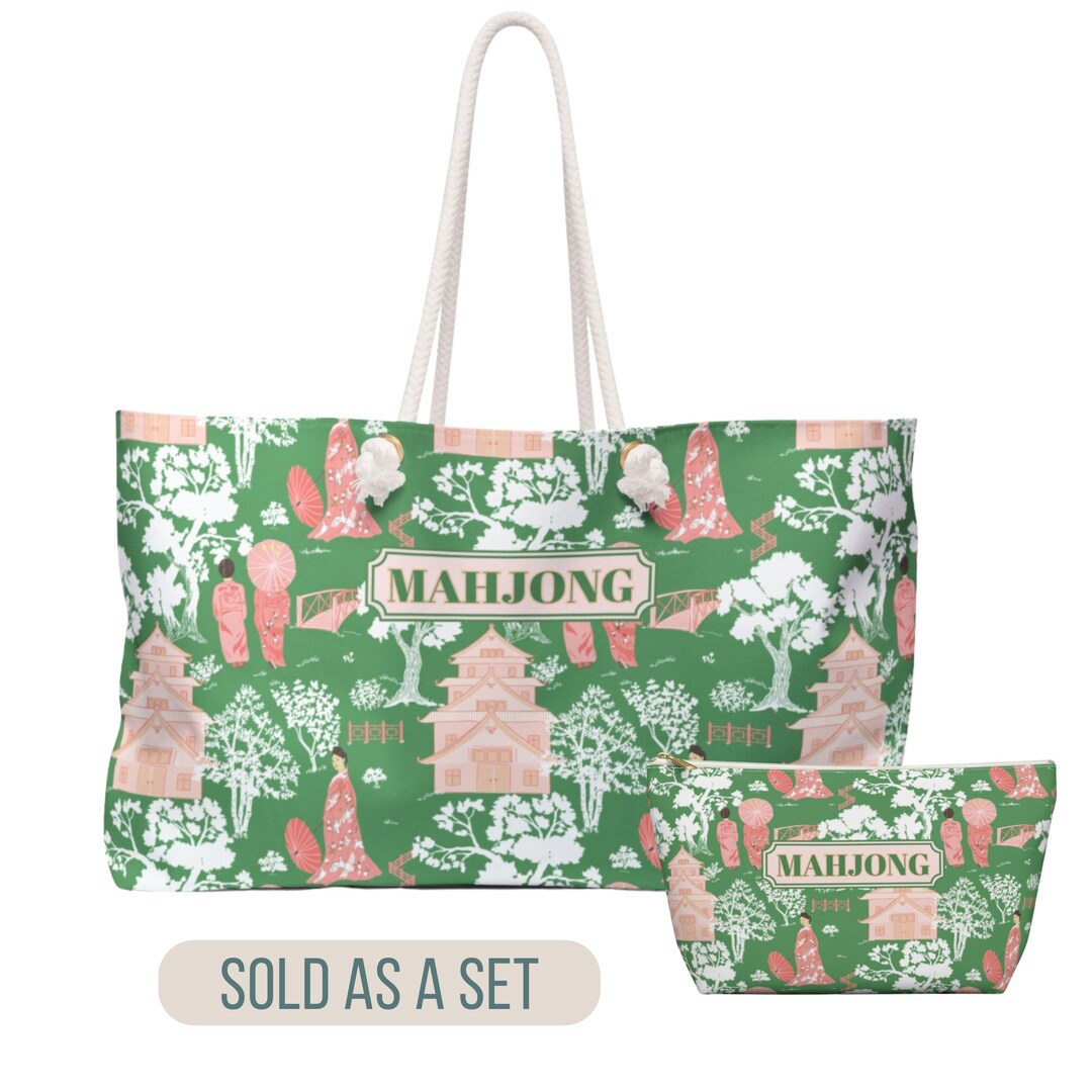 Mahjong Bags Set Mahjong Tote Bag and Mahjong Tiles Bag or Mahjong ...