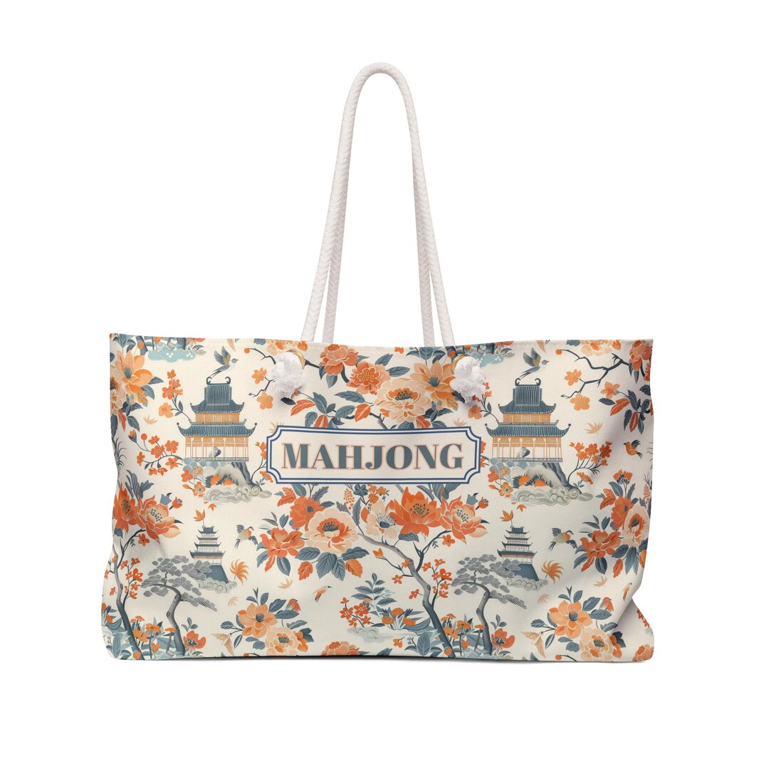 Mahjong Gifts Mahjong Bags for Game Chinoiserie Pattern Mahjong Bag ...