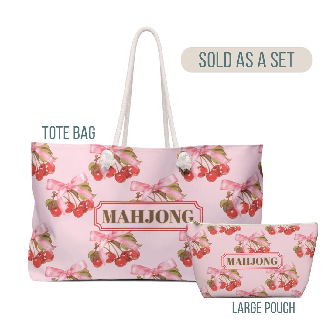 Mahjong Bags Set Mahjong Tote Bag and Mahjong Tiles Bag or Mahjong ...