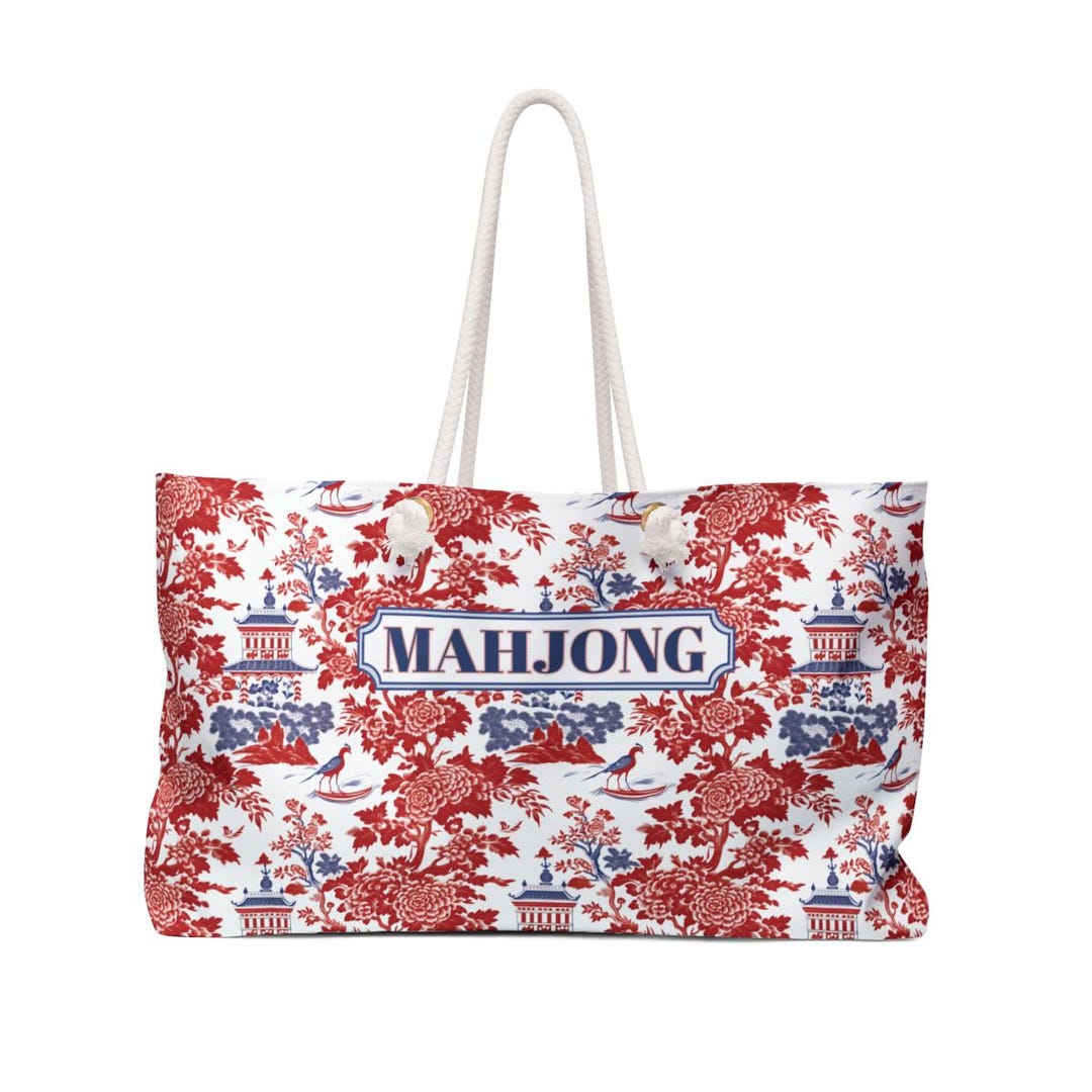 Mahjong Gifts Mahjong Bags for Game Chinoiserie Pattern Mahjong Bag ...