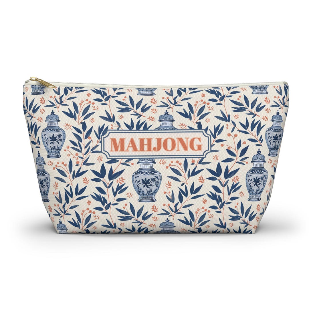 Preppy Mahong Bag Custom Mahjong Bag Mahjong Tile Bag Gift Hostess Gift ...