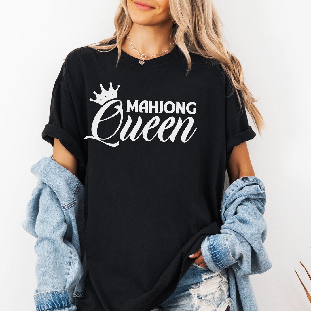 Mahjong Queen Shirt Womens Mahjong Shirt Mahjong Tee Mahjong Clothing ...