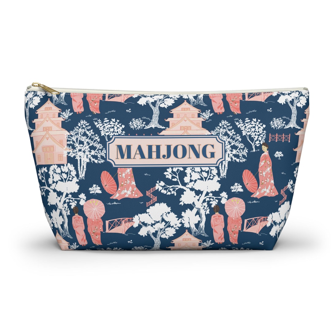 Mahjong Bag Mahjong Gifts Tiles Bag Mahjong Cards Bag Wildflower ...