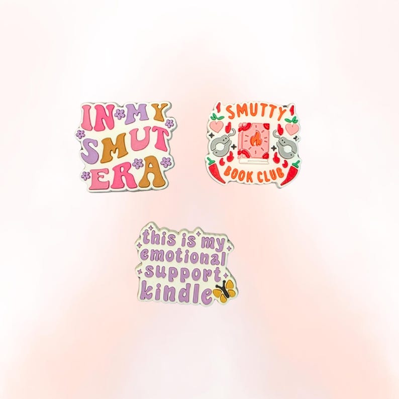 Smutty Spicy Romance Readers Shoe Charms - Book Jibbitz - Personalise ...