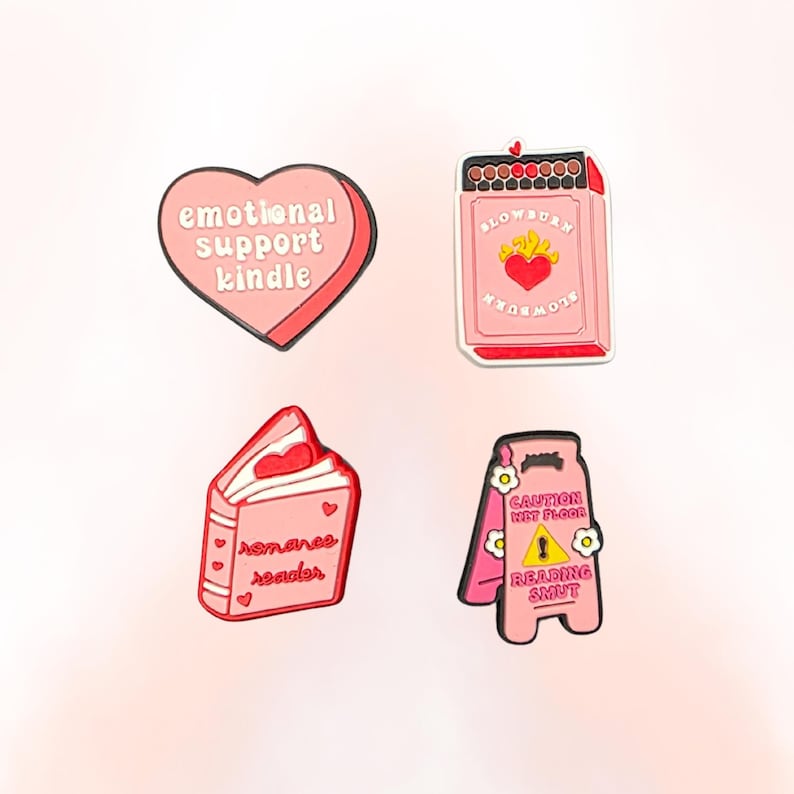 Smutty Spicy Romance Readers Shoe Charms - Book Jibbitz - Personalise ...