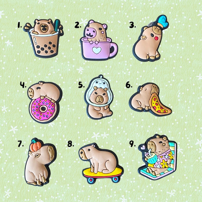Crocs Capybara Jibbitz - Etsy UK