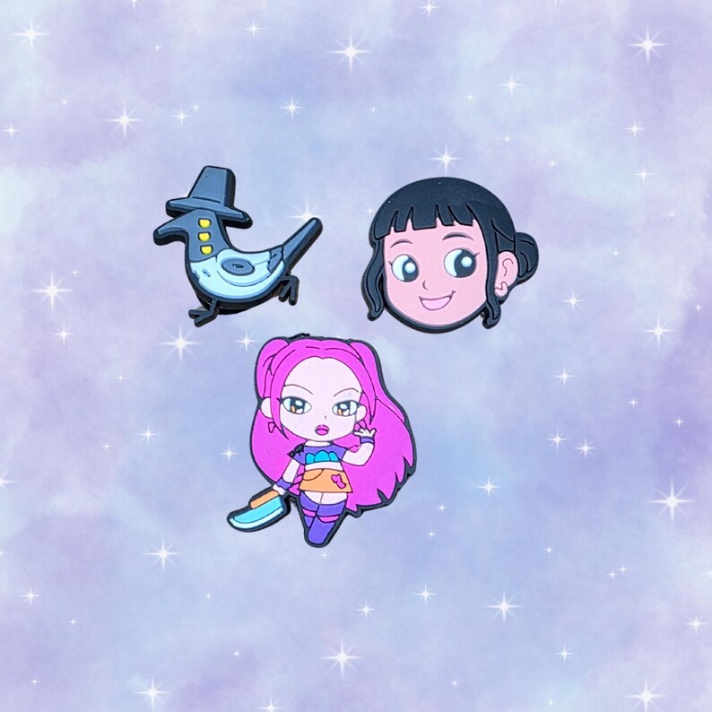Demon Hunters Inspired Rumi Huntrix Shoe Charms - K Pop Jibbitz ...