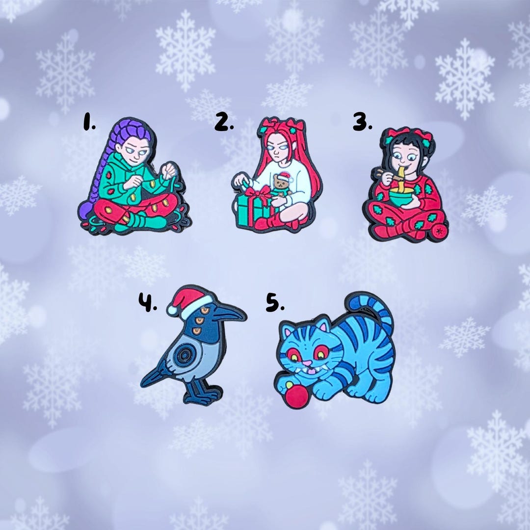 Demon Hunters Christmas Inspired Huntrix Shoe Charms - Kpop Xmas ...