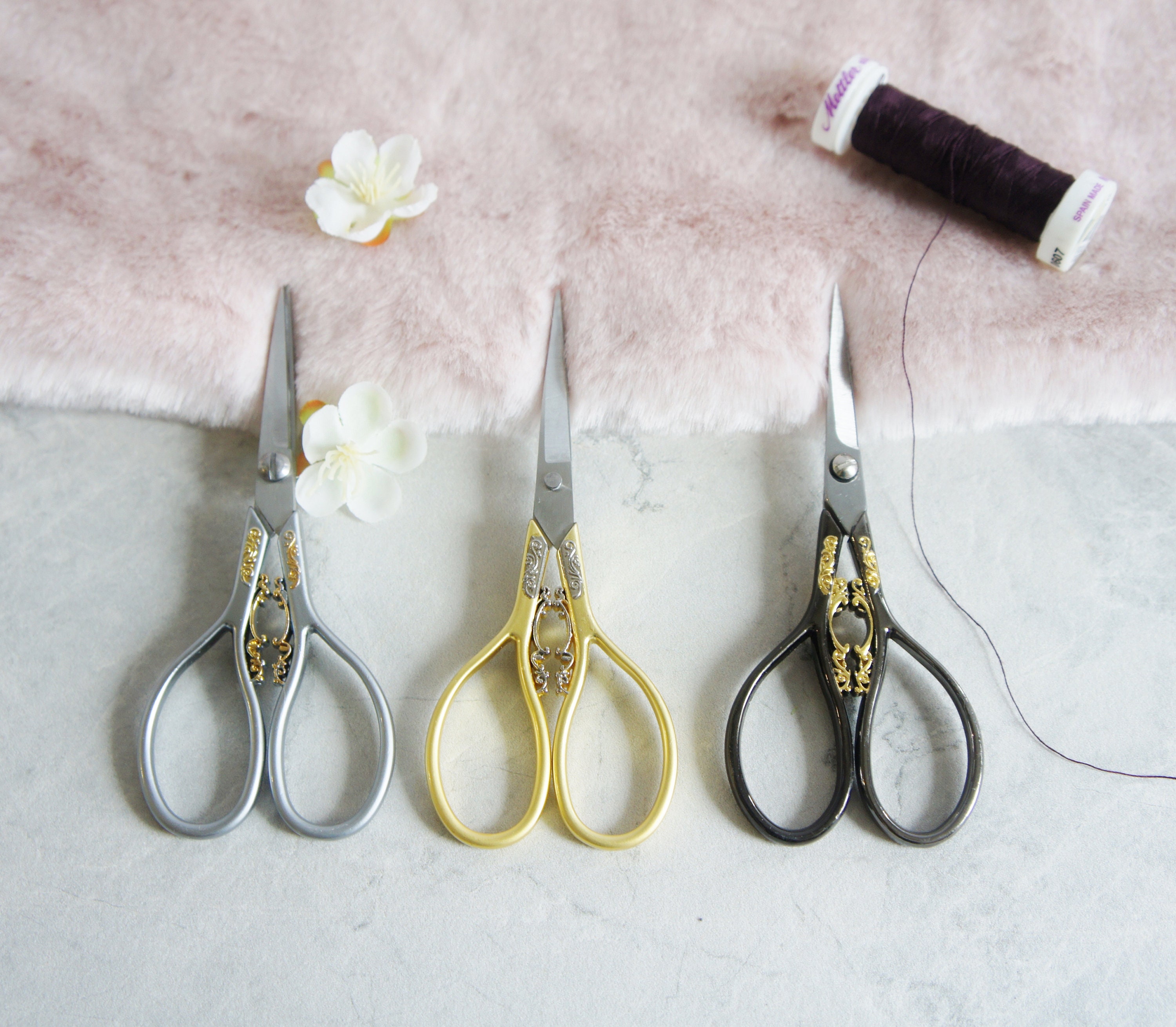 Embroidery Scissor / Sewing Scissor / Gray Stainless Steel - Etsy