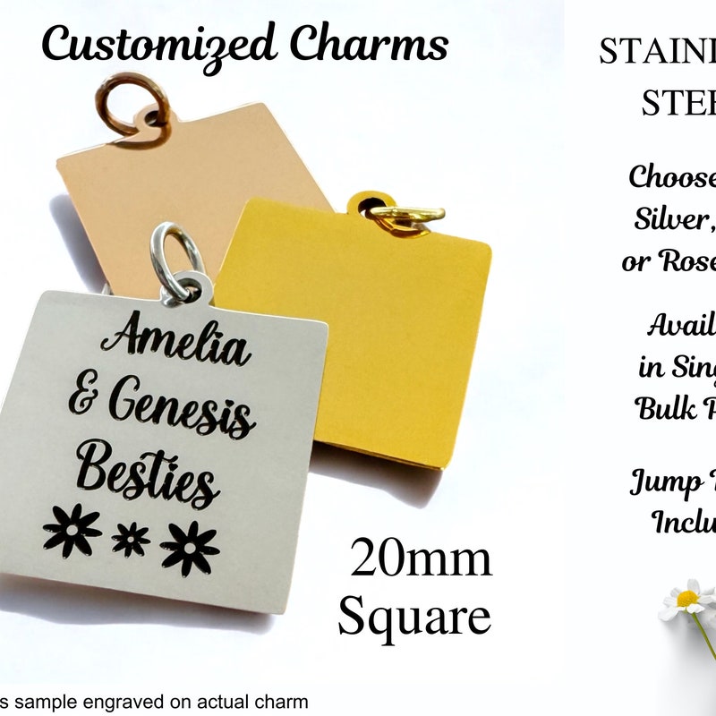 Bulk Custom Charms - Etsy