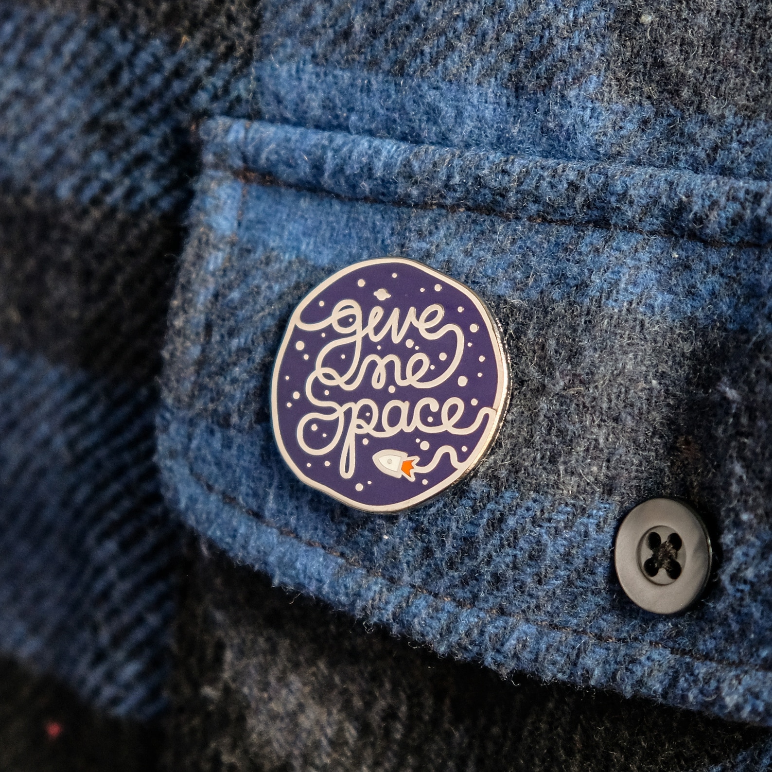 Give Me Space Enamel Pin Personal Space Pin Badge Galaxy - Etsy