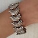 925 Sterling Silver Fish Link Bracelet/all Around Silver Fish Bracelet ...