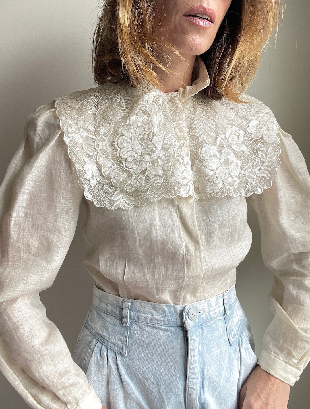 Vintage Cloak of Many Colors by Liberty & Lucrezia Lace Bib Collar ...